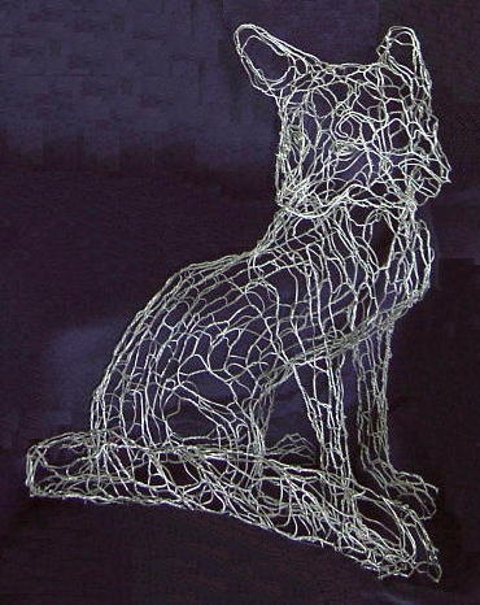 Life-Size 3D Full Body Fox Wire Sculpture by Elizabeth Berrien - Etsy 日本