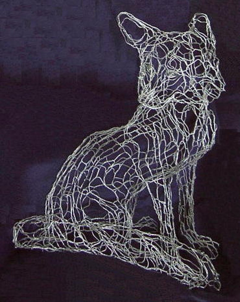 Life-size 3D Full Body Fox Wire Sculpture by Elizabeth Berrien - Etsy