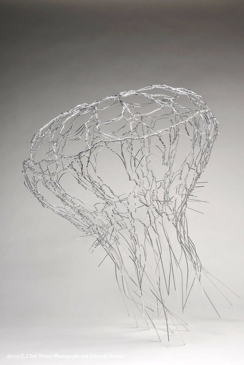 Wire Sculpture Jellyfish 24" by Elizabeth Berrien - Etsy