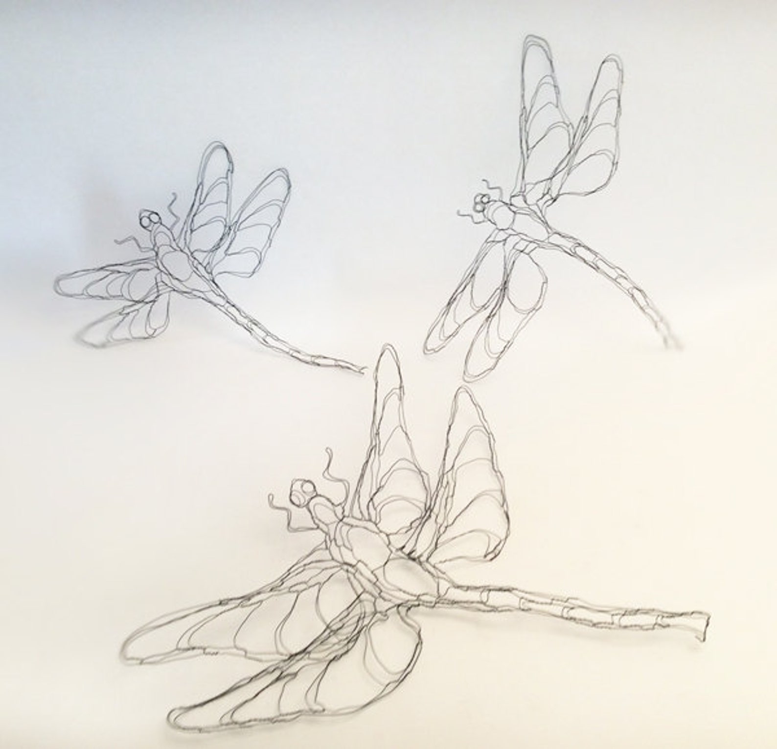 Wire Sculpture 2D Dragonfly Wall Art by Elizabeth Berrien, Famous Wire ...