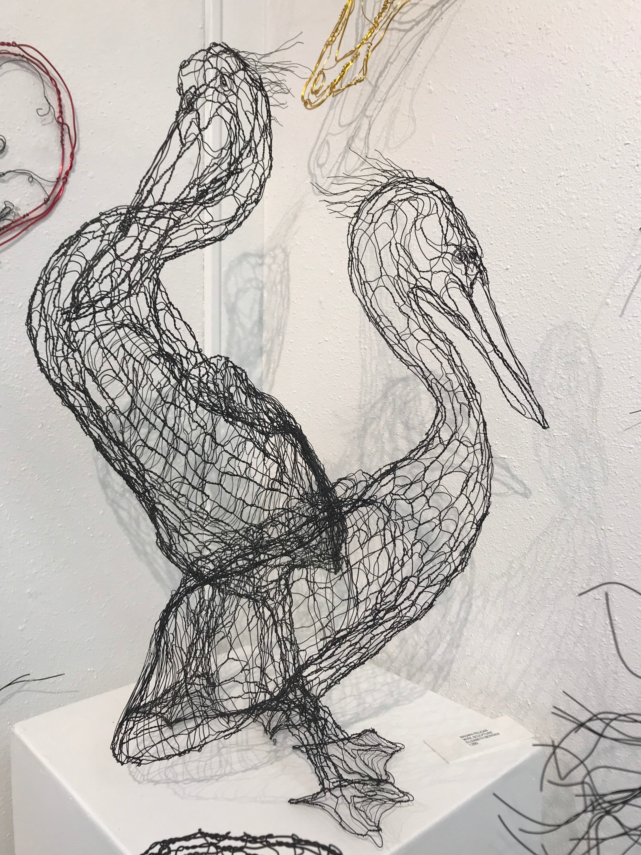 Brown Pelican 18” Wire Sculpture by Elizabeth Berrien - Etsy