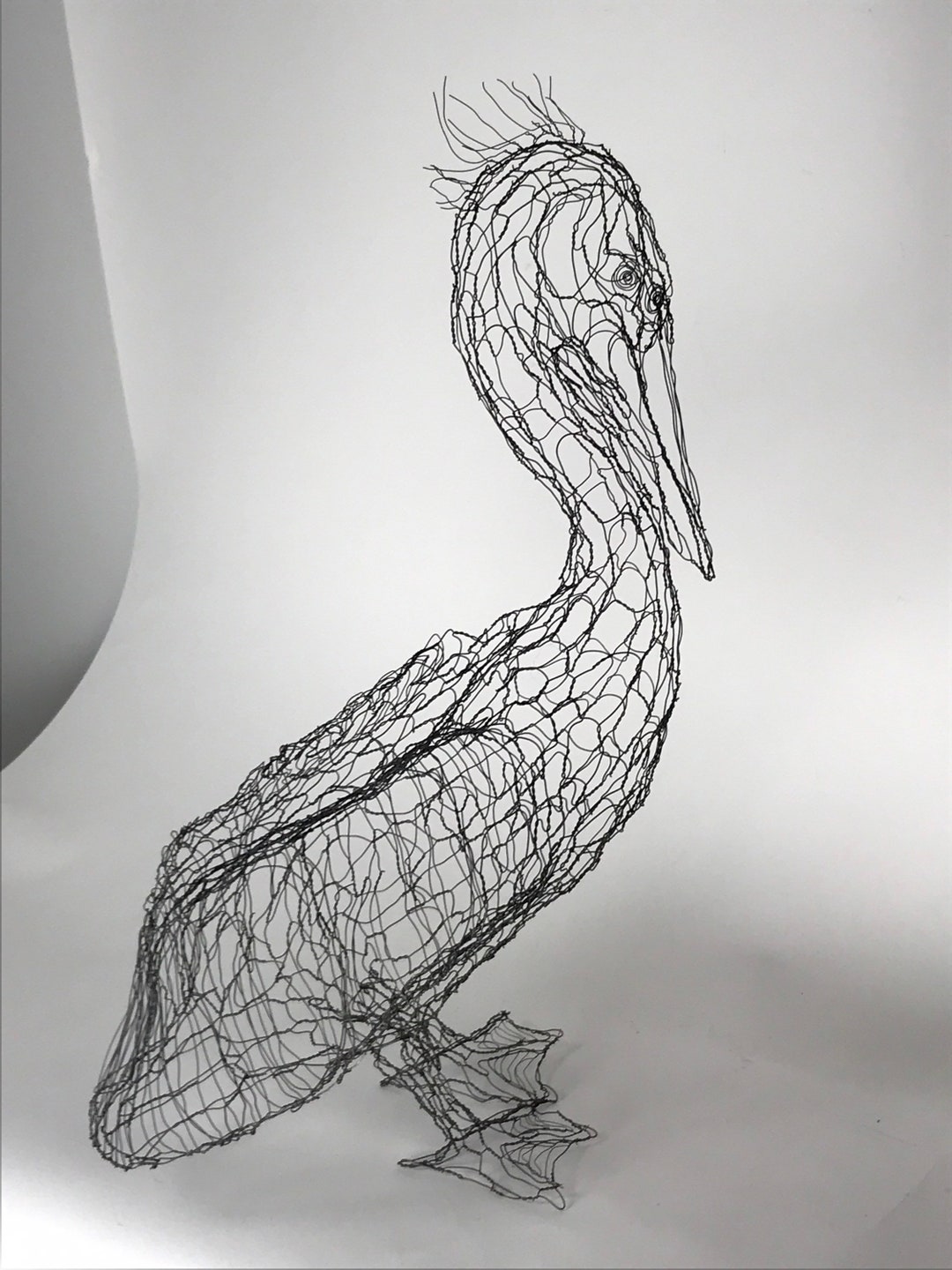 Brown Pelican 18” Wire Sculpture by Elizabeth Berrien - Etsy