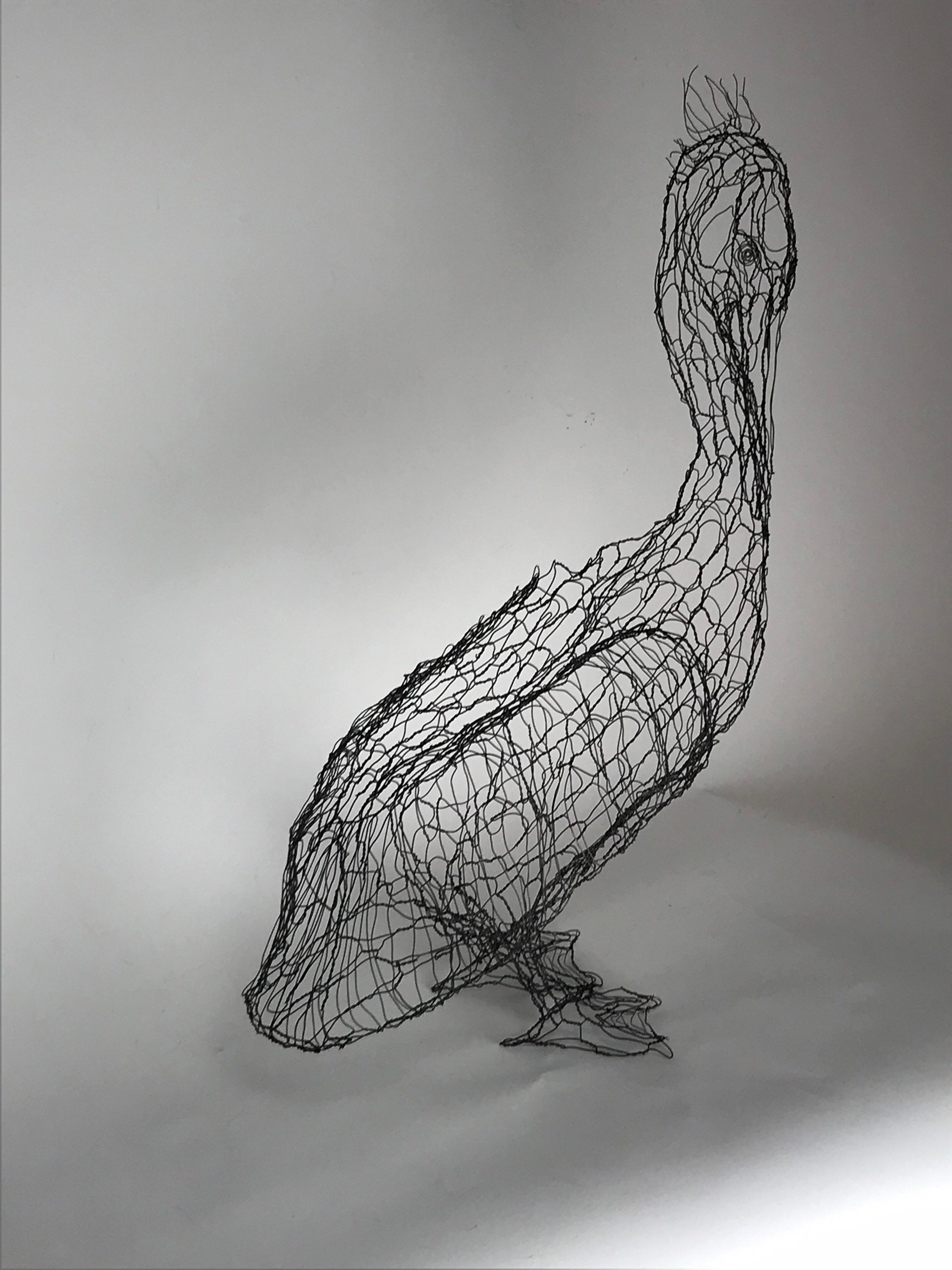 Brown Pelican 18” Wire Sculpture by Elizabeth Berrien - Etsy