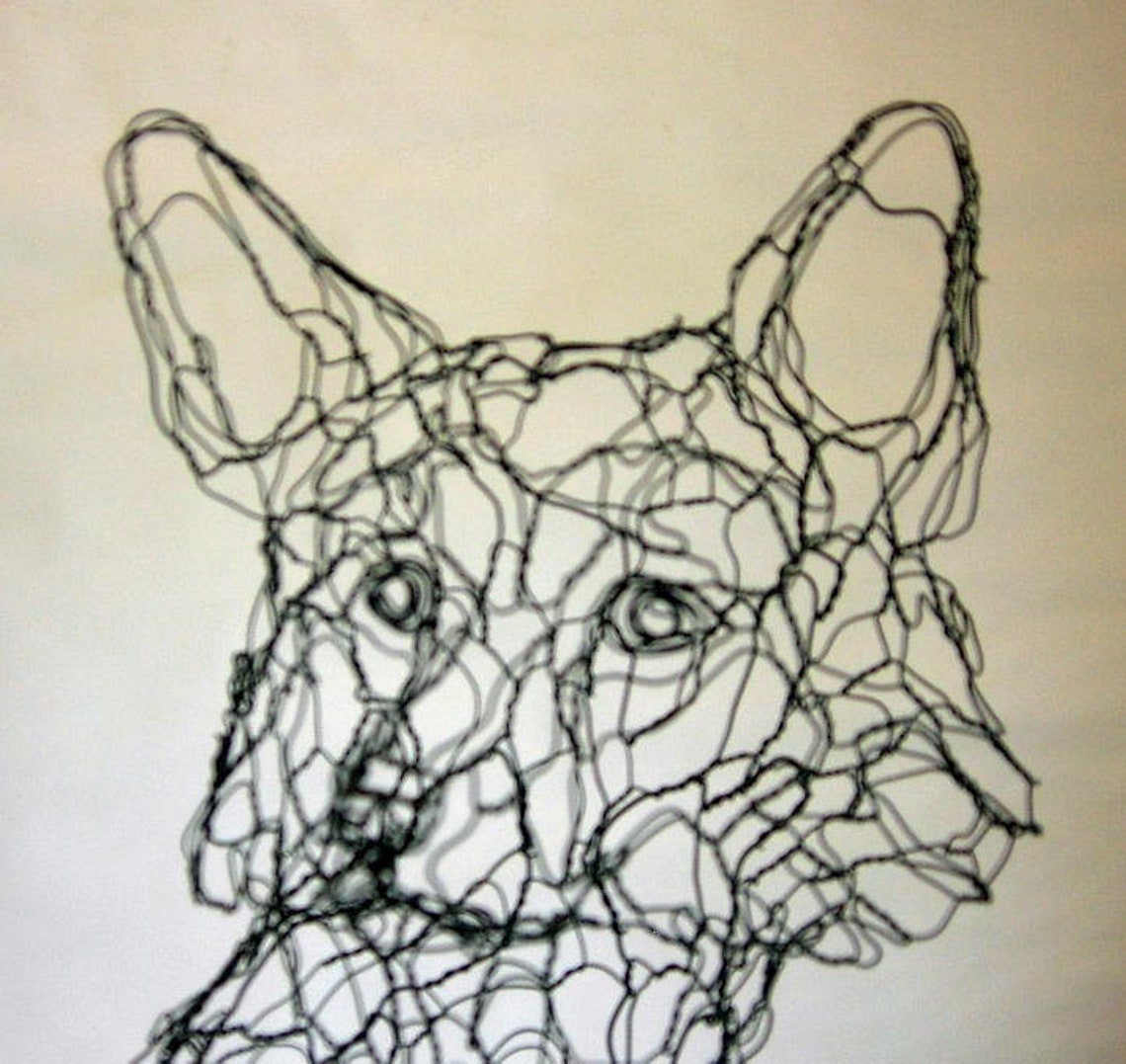 Life-Size 3D Full Body Fox Wire Sculpture by Elizabeth Berrien - Etsy 日本