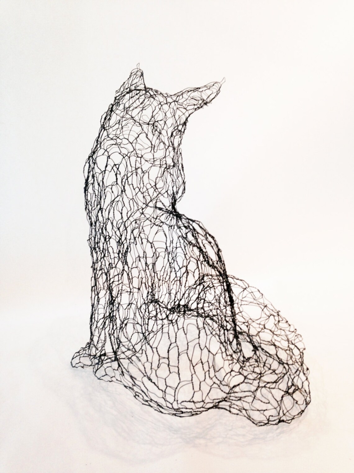 Maine Coon Cat 3D Wire Sculpture by Elizabeth Berrien - Etsy