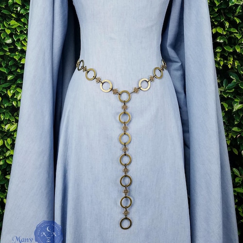 Renaissance Girdle Gold Chain Belt Medieval Belt Women - Etsy