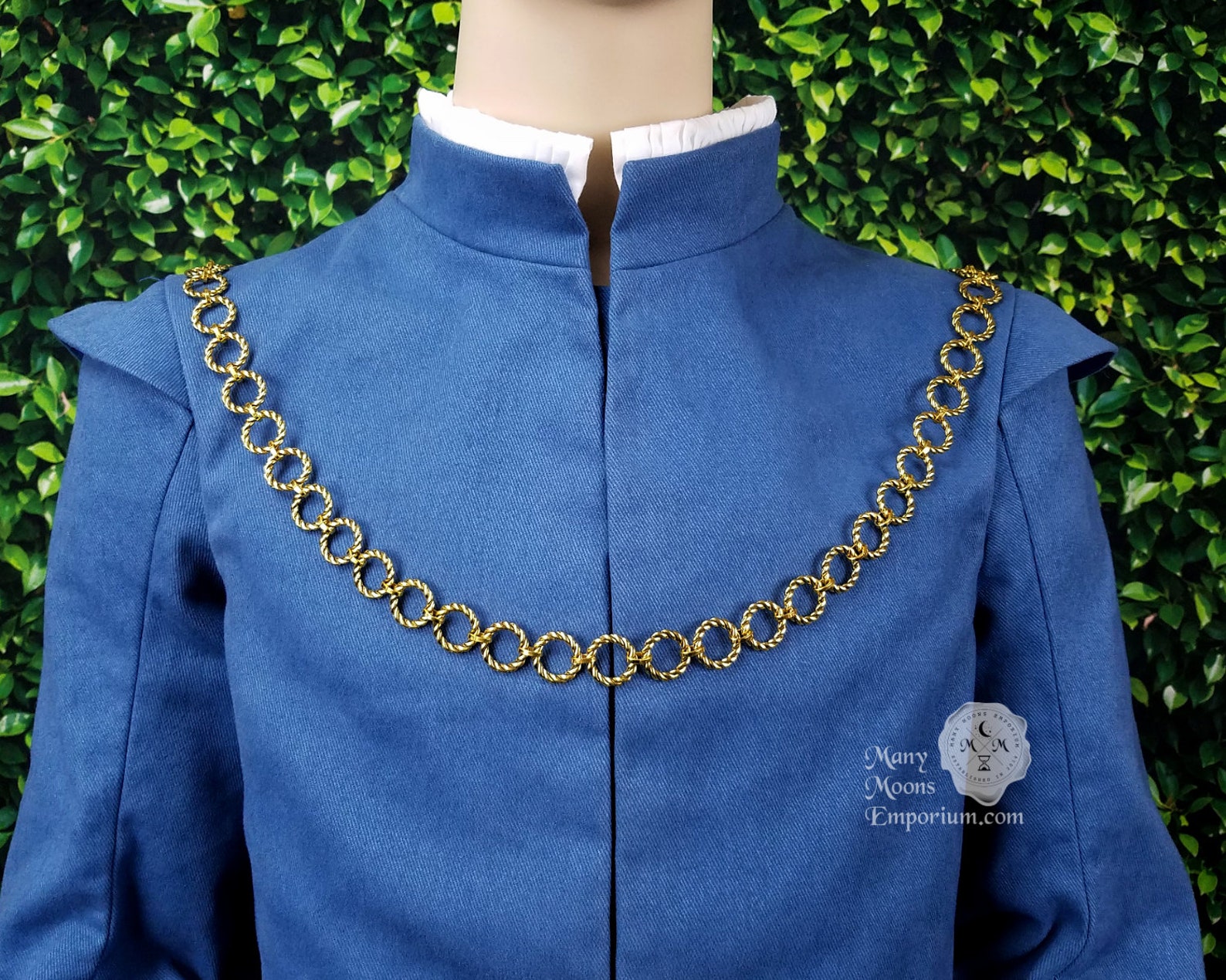 Medieval Necklace for Men, Chain of Office, Gold Chain, Elizabethan Men ...