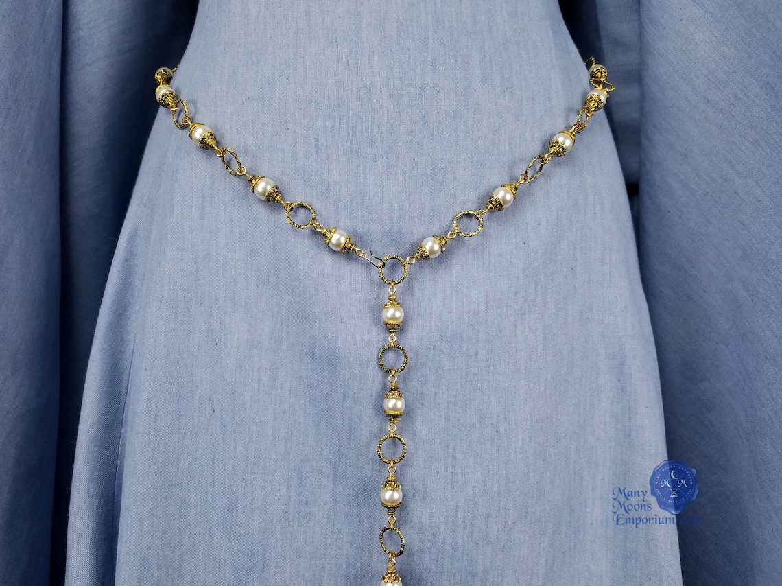 Renaissance Girdle Gold Chain Belt Medieval Belt Women - Etsy