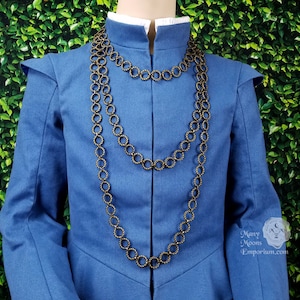 Medieval Necklace for Men, Chain of Office, Gold Chain, Elizabethan Men ...