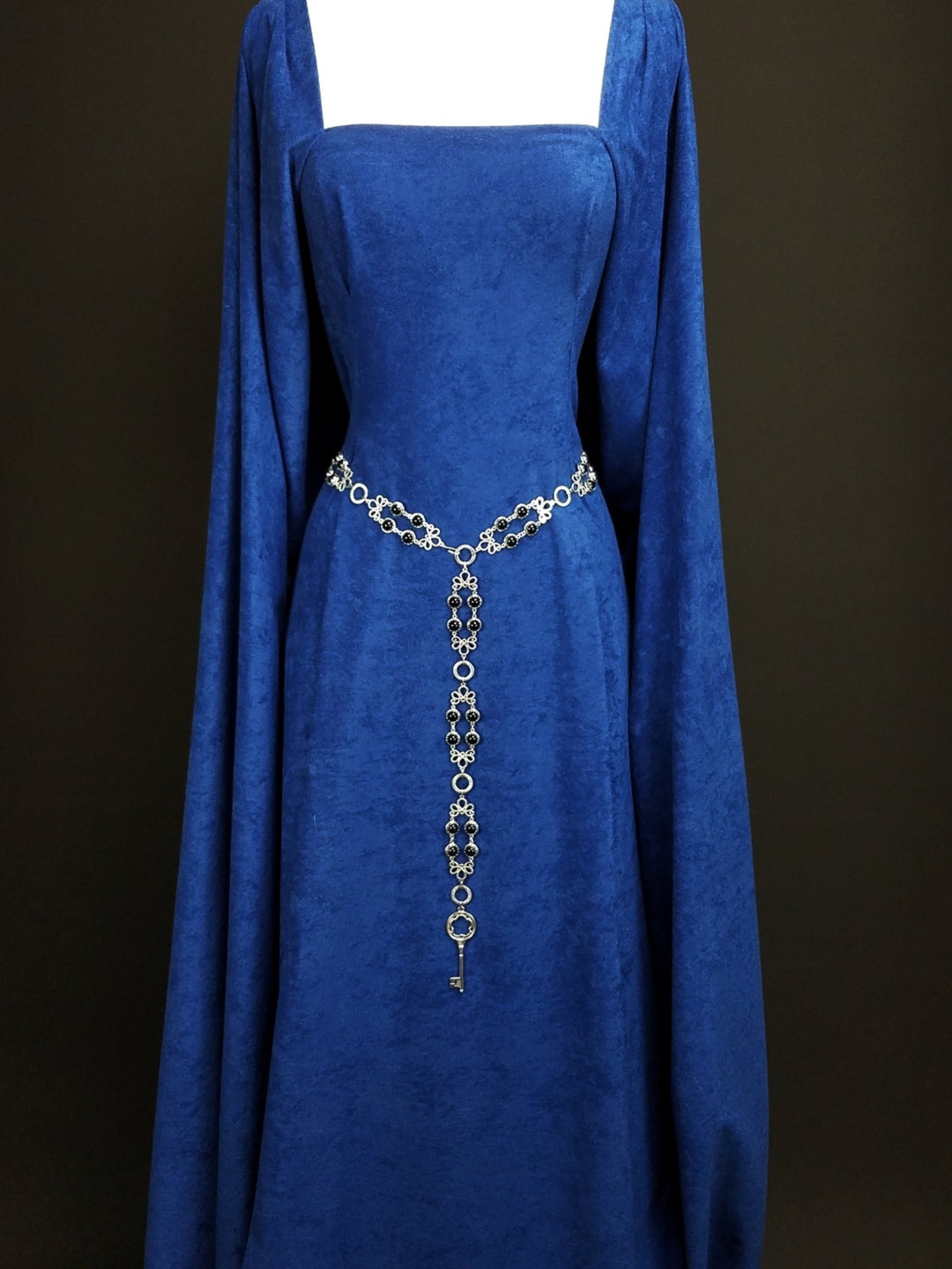 Jeweled Belt, Renaissance Girdle, Silver Chain Belt, SCA, Medieval ...