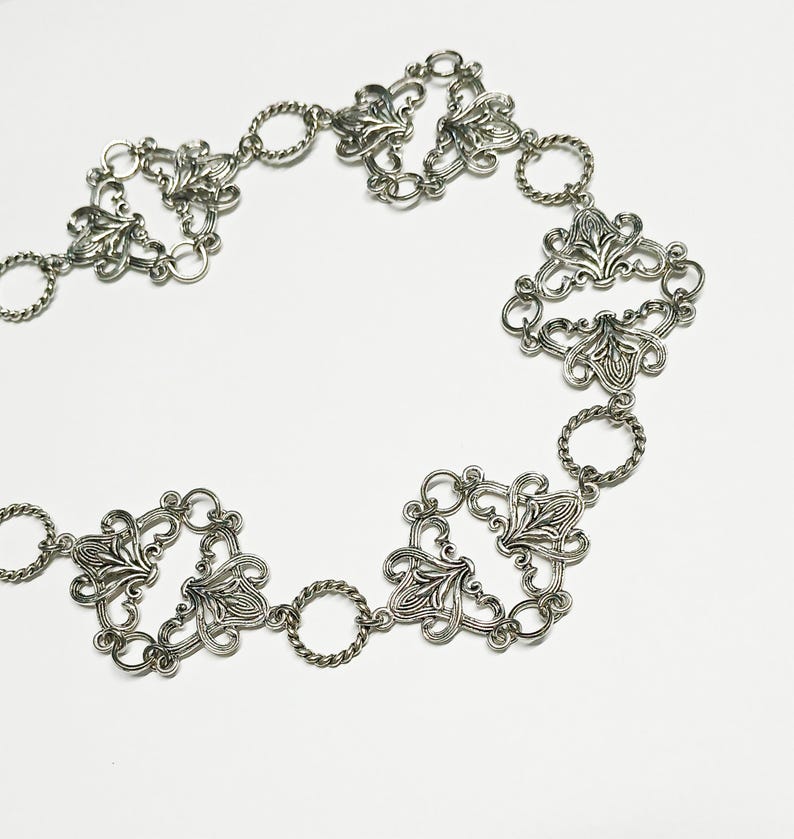 Medieval Girdle, Silver Chain Belt, Metal Belt for Women, Renaissance ...