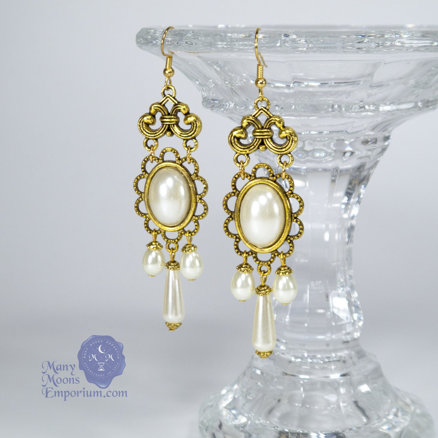 Red and Gold Earrings, Red Gem Earrings, Ruby Red, Costume Jewelry ...