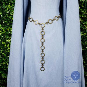 Medieval Chain Belt, Ring Belt, Brass Chain Belt, Renaissance Girdle ...