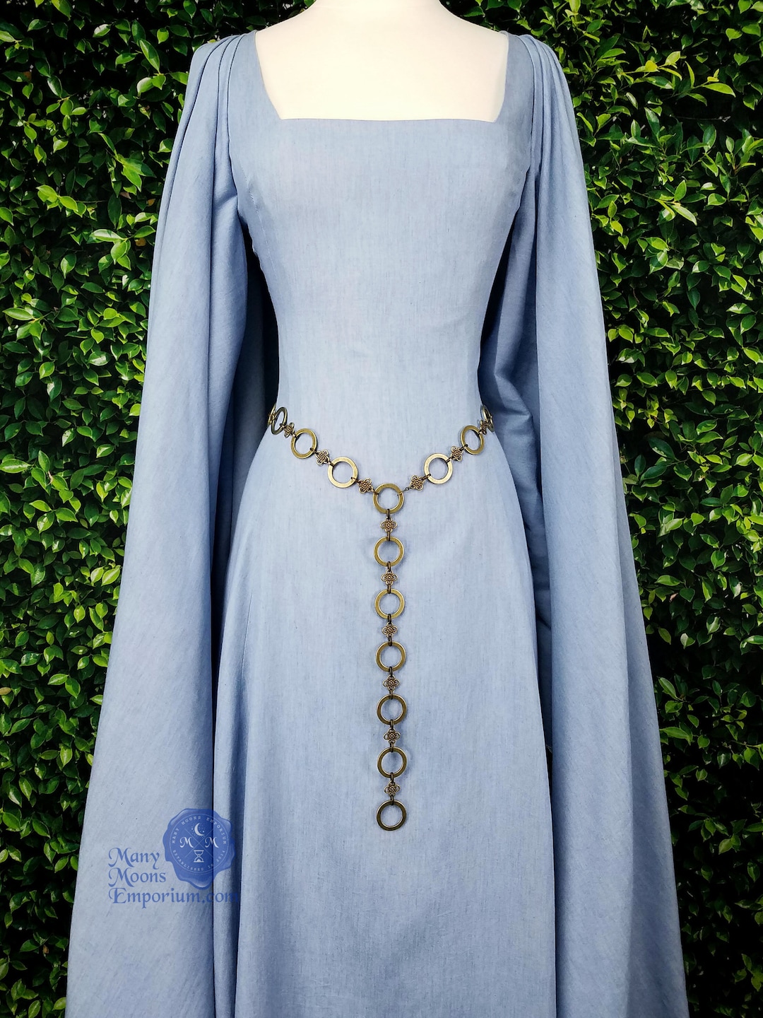 Medieval Chain Belt, Ring Belt, Brass Chain Belt, Renaissance Girdle ...