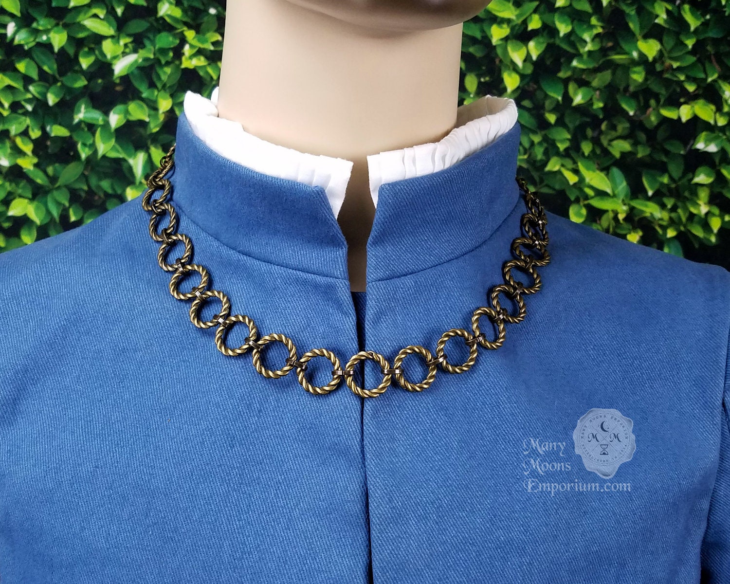 Medieval Necklace for Men, Chain of Office, Elizabethan Men, Large ...