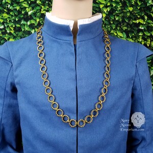 Medieval Necklace for Men, Chain of Office, Gold Chain, Elizabethan Men ...