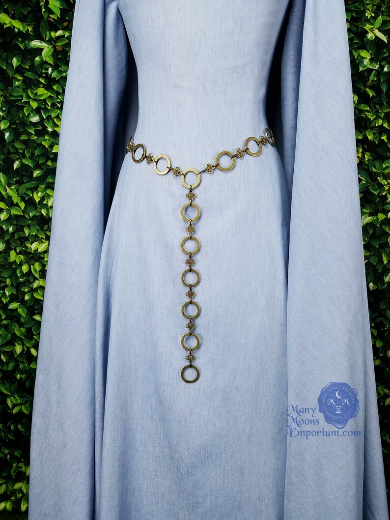 Medieval Ring Belt Silver Chain Belt Circle Chain Belt - Etsy