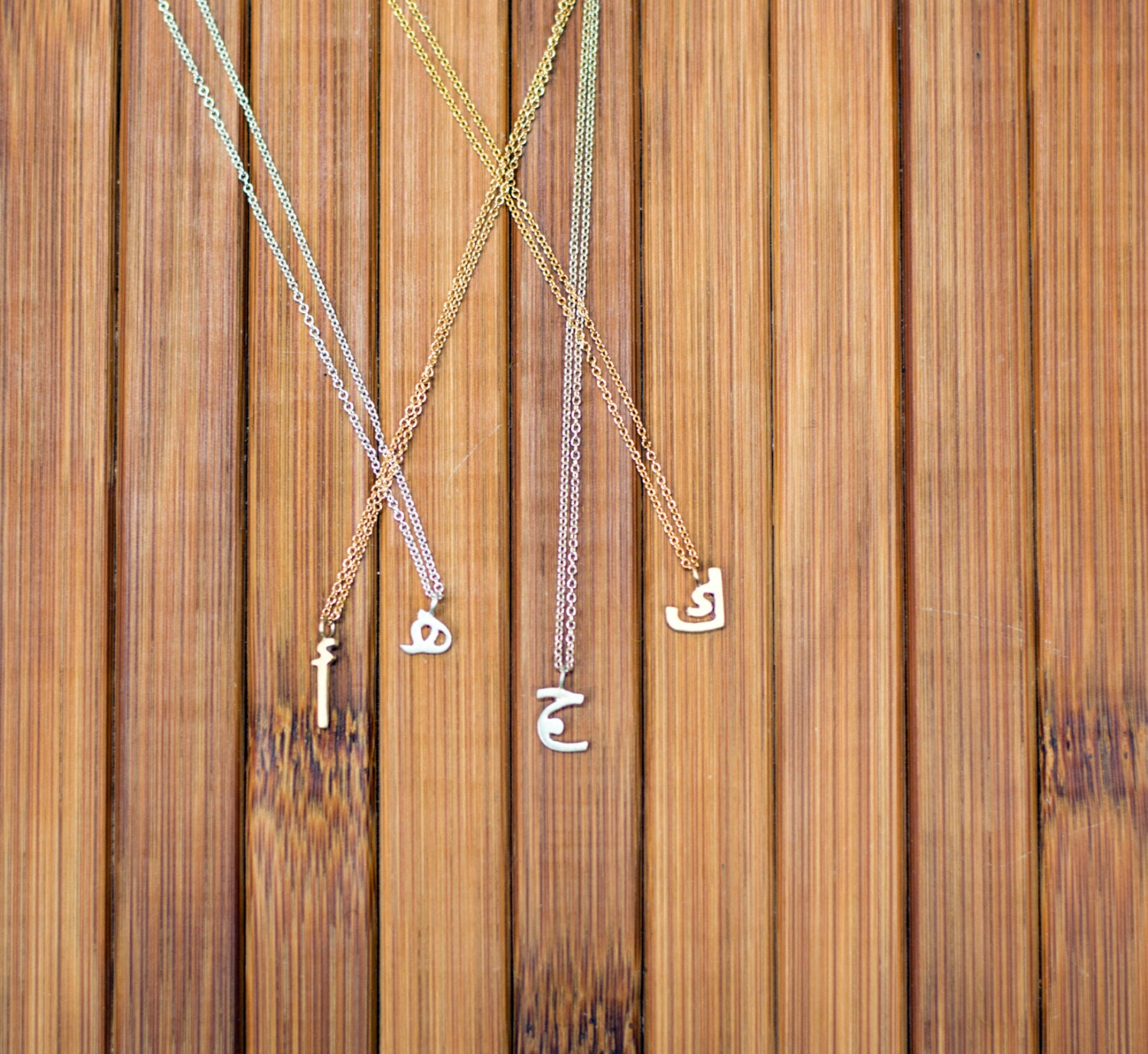 Short Aleph or "a & Vowels" Arabic Letter Necklace - Etsy