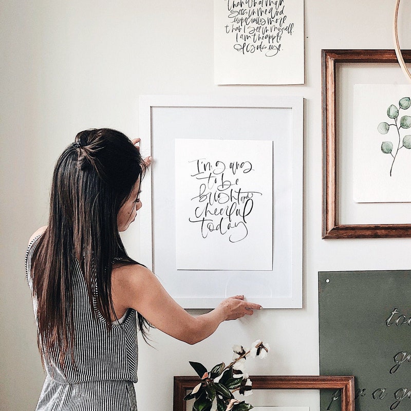 Calligraphy in Frame - Etsy