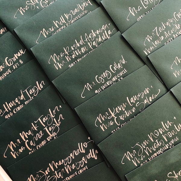 Calligraphy Envelope - Etsy