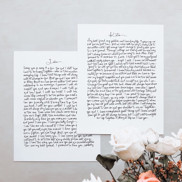 Wedding Vows Framed - Etsy