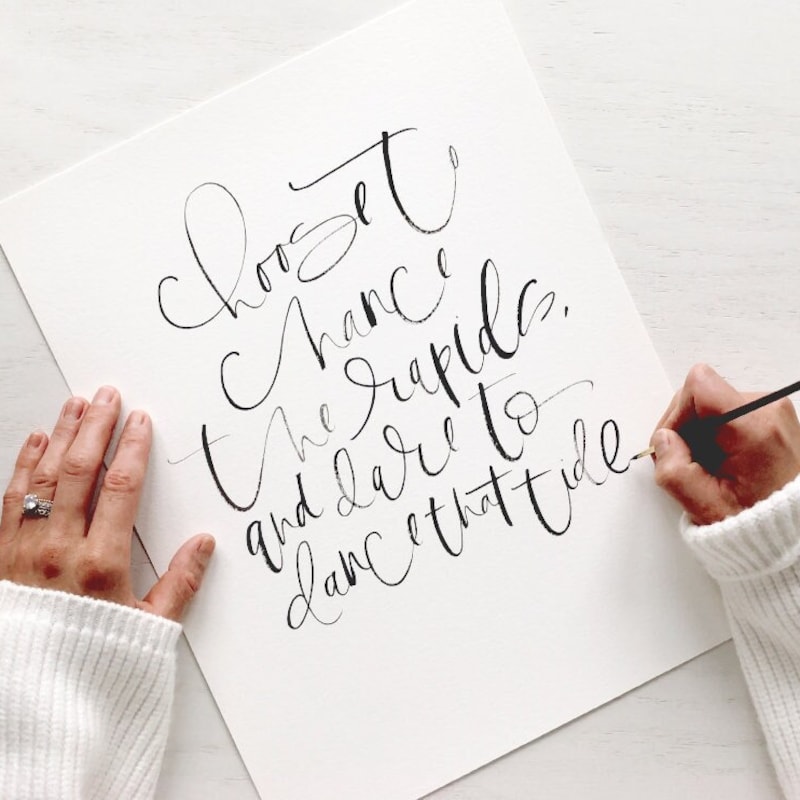 Hand Lettering Card - Etsy