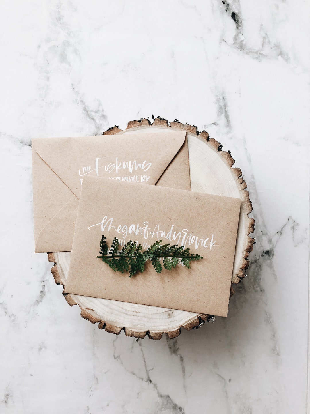 KRAFT ENVELOPE ADDRESSING | Hand Lettered Envelope, Christmas Holiday ...