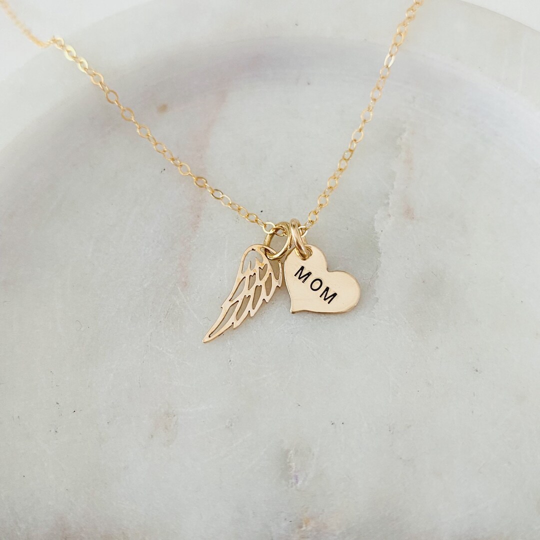 Personalised Memorial Necklace, Sympathy Gift, Loss of Mom, Loss of Dad ...