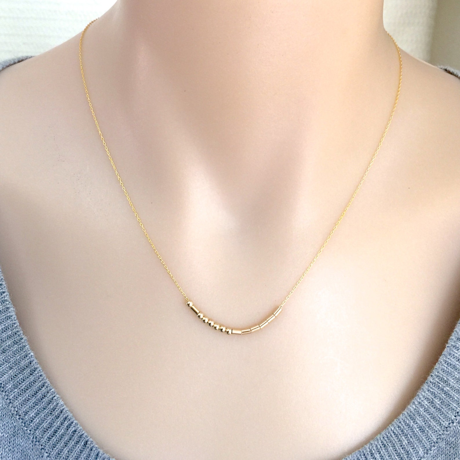 Custom Morse Code Necklace Morse Code Jewelry Name Bracelet | Etsy