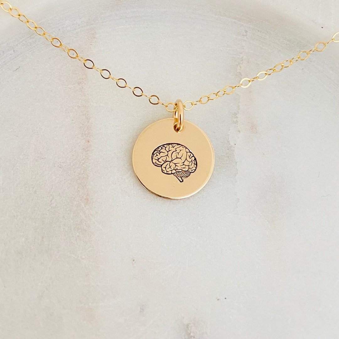 Small Brain Necklace, Human Brain, Anatomical Jewelry, Apocalypse Buddy ...