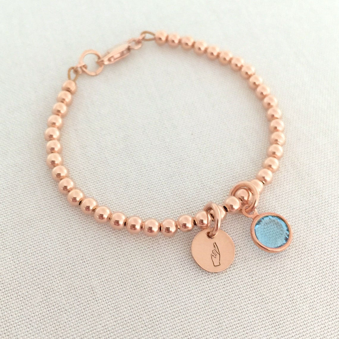 Personalised Sign Language Bracelet ASL Jewelry Initial - Etsy