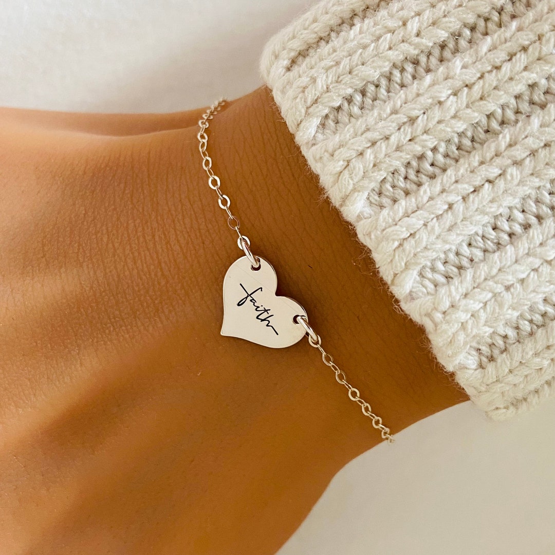 Sterling Silver Faith Bracelet, Blessed Jewellery, Cross Bracelet ...