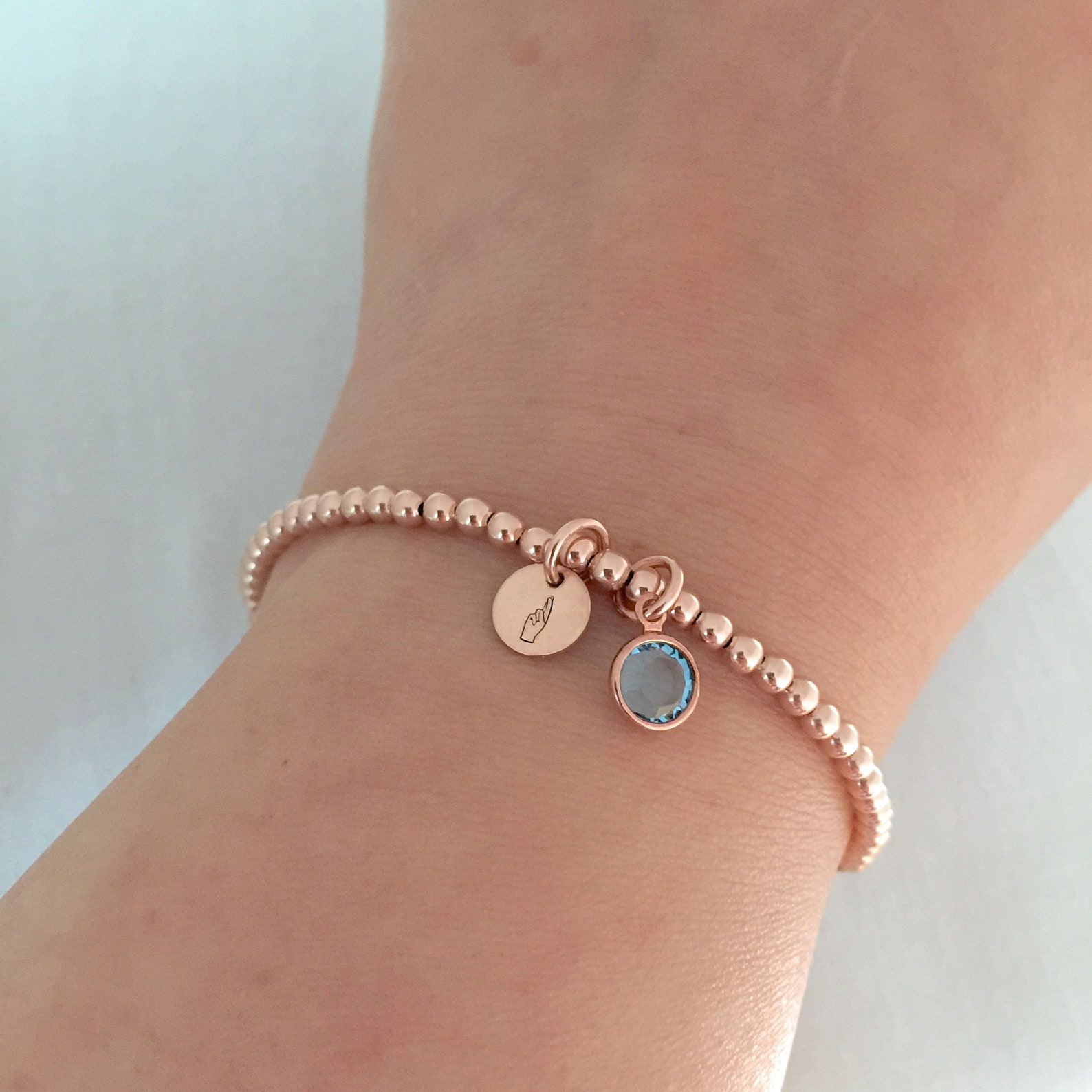 Personalised Sign Language Bracelet ASL Jewelry Initial - Etsy