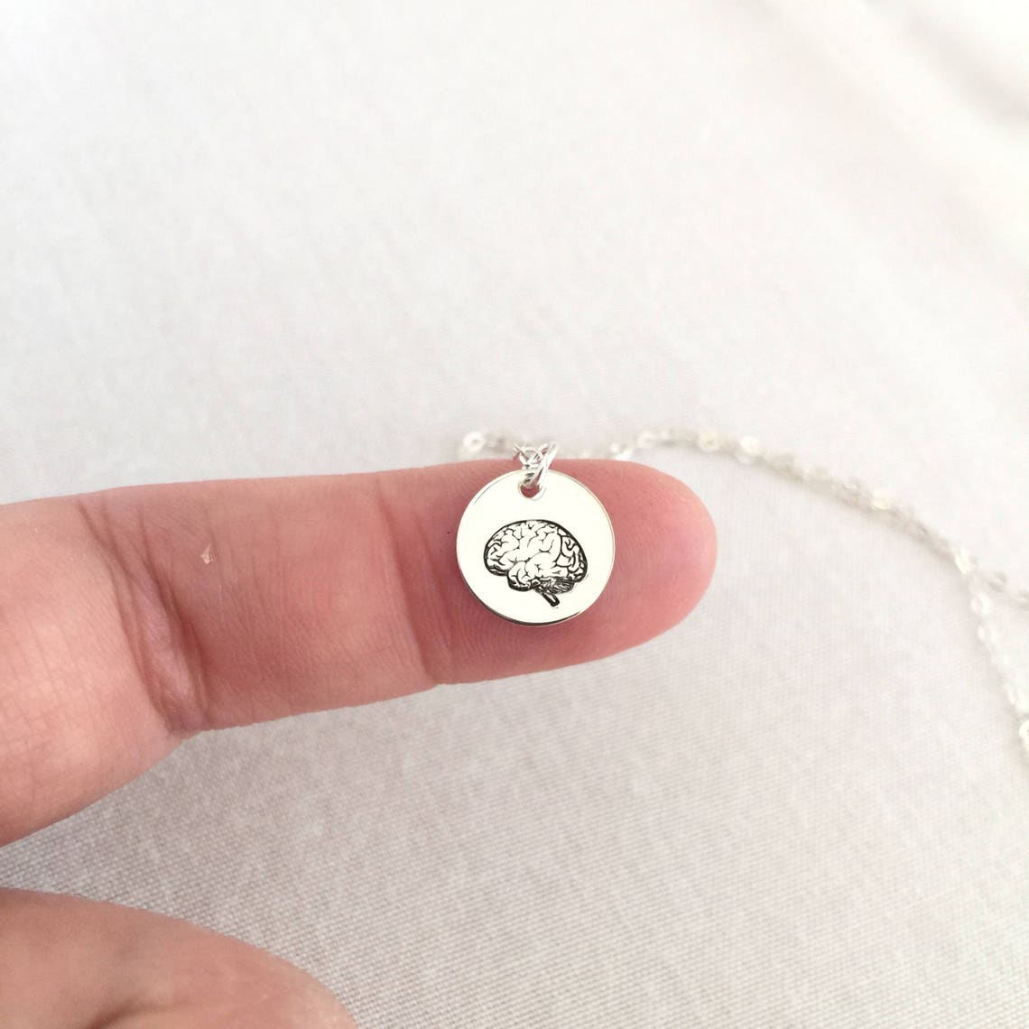 Small Brain Necklace, Human Brain, Anatomical Jewelry, Apocalypse Buddy ...