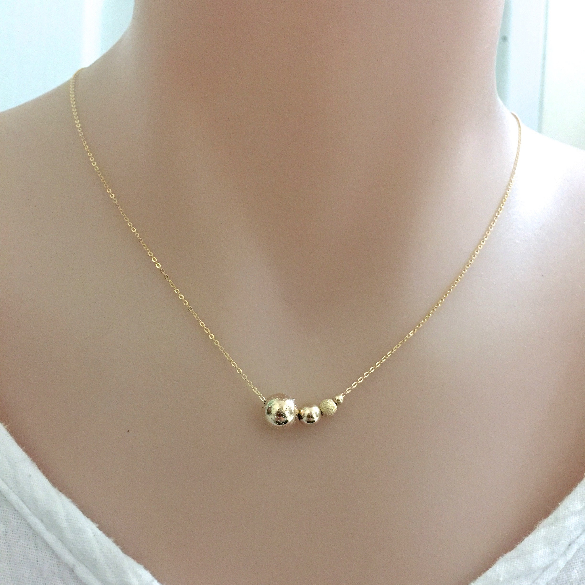 Four Generations Necklace, Beaded Necklace, Mother's Day Gift, Gift for ...
