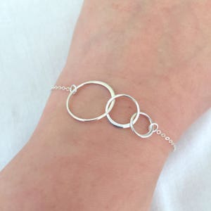 Triple Link Bracelet, Grandmother Bracelet, Mother Daughter Bracelet ...