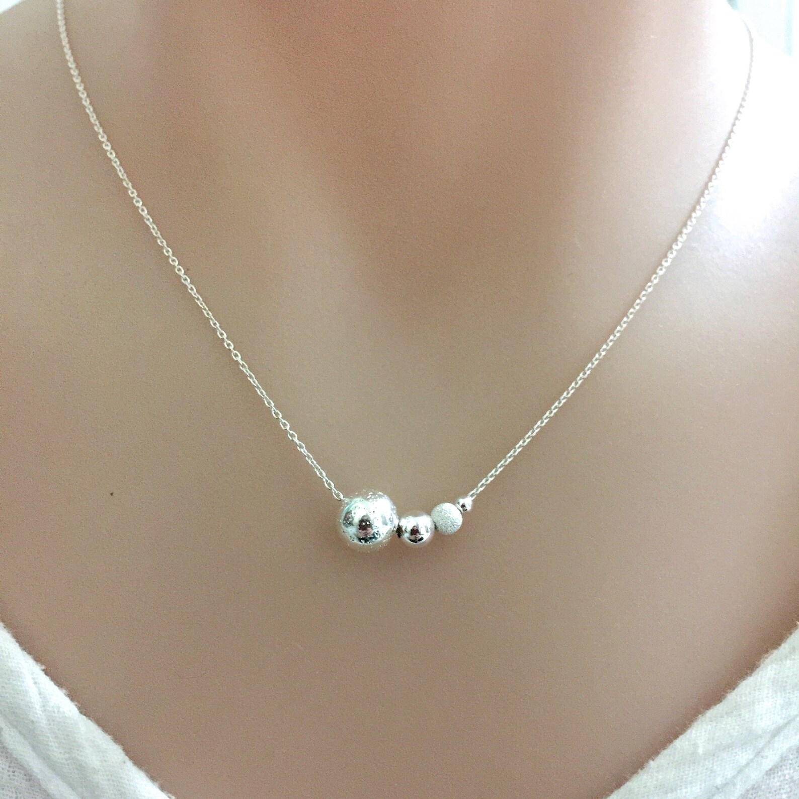 Four Generations Necklace, Beaded Necklace, Mother's Day Gift, Gift for ...
