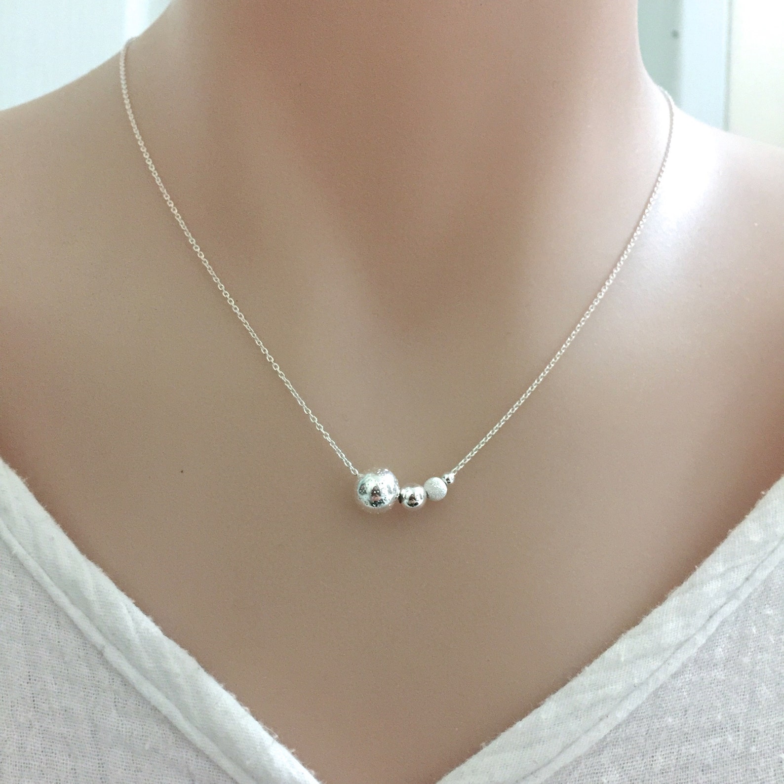 Four Generations Necklace Beaded Necklace Mother's Day - Etsy