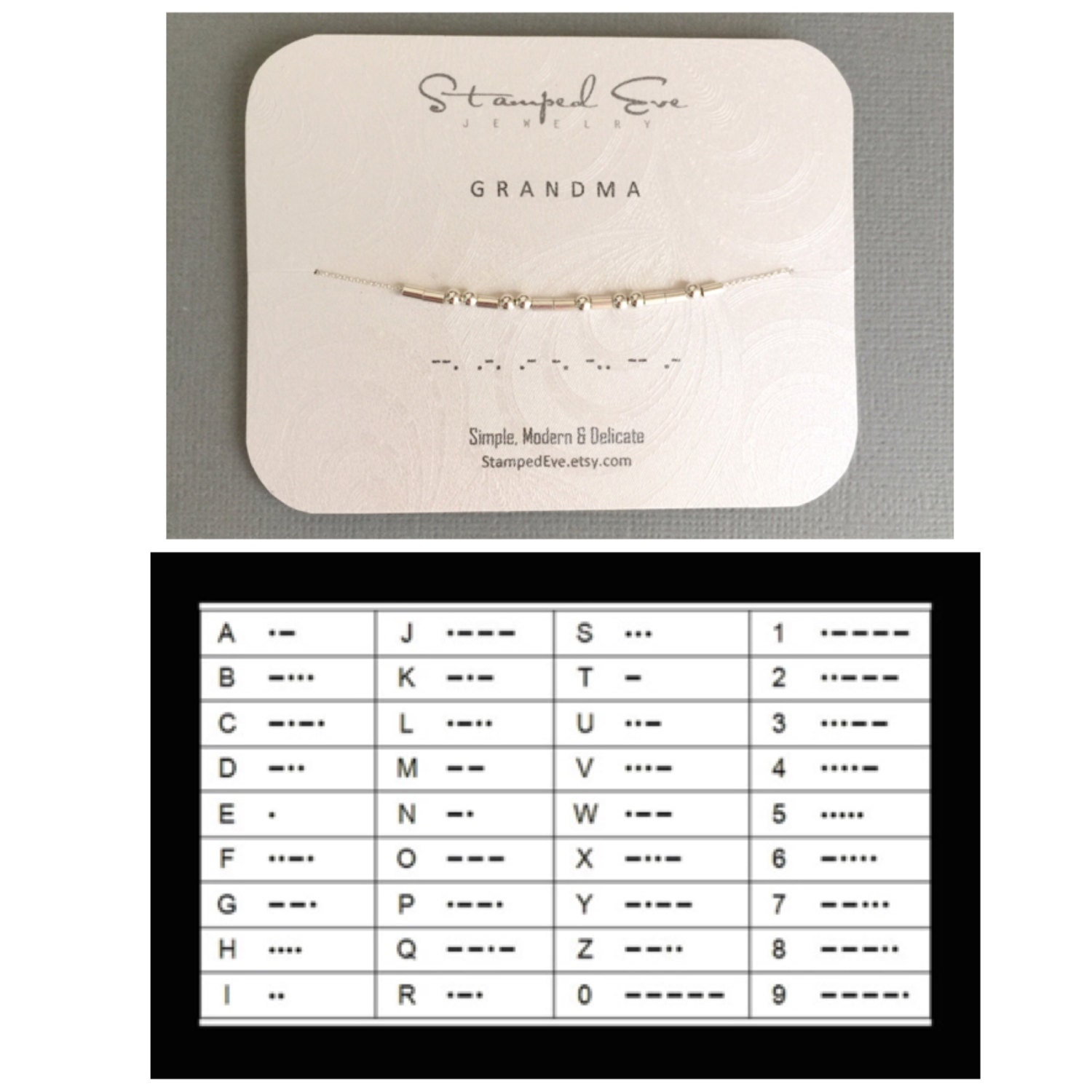 Custom Morse Code Necklace Morse Code Jewelry Name Bracelet | Etsy