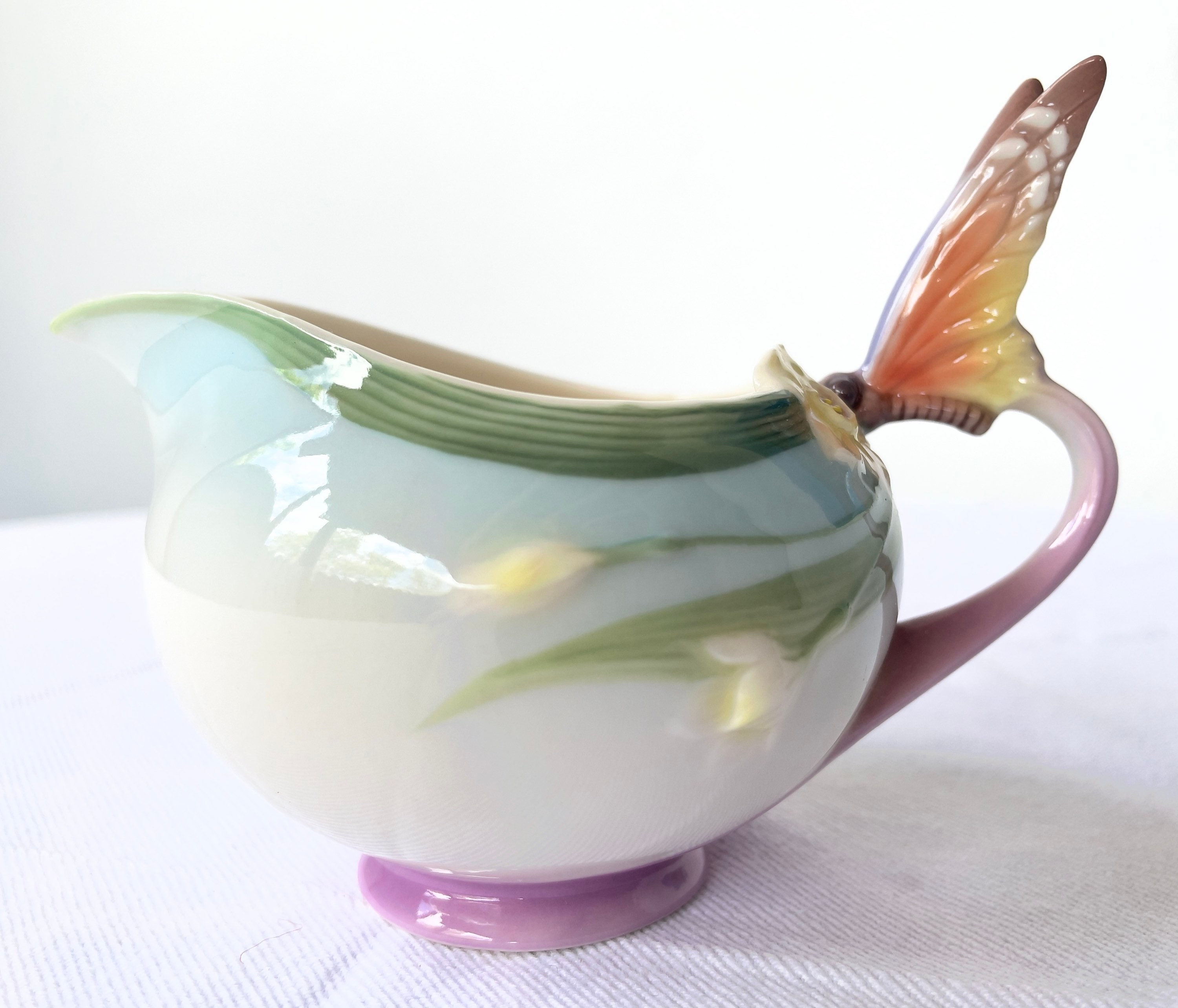 RARE 2001 Franz Butterfly Cream Jar Porcelain by Jen Woo - Etsy