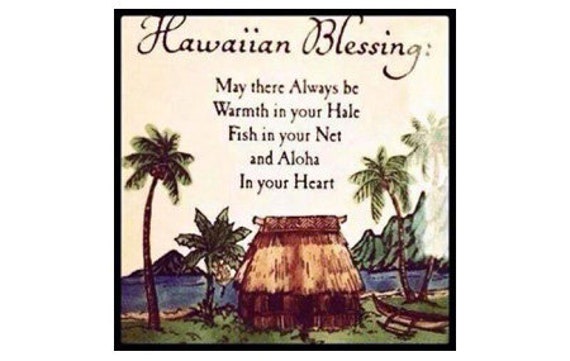 Greeting Note Card Hawaiian Blessing for Your Home and Your | Etsy