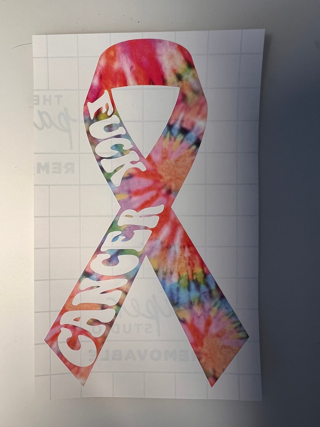 Retro Fk Cancer Decal - Etsy