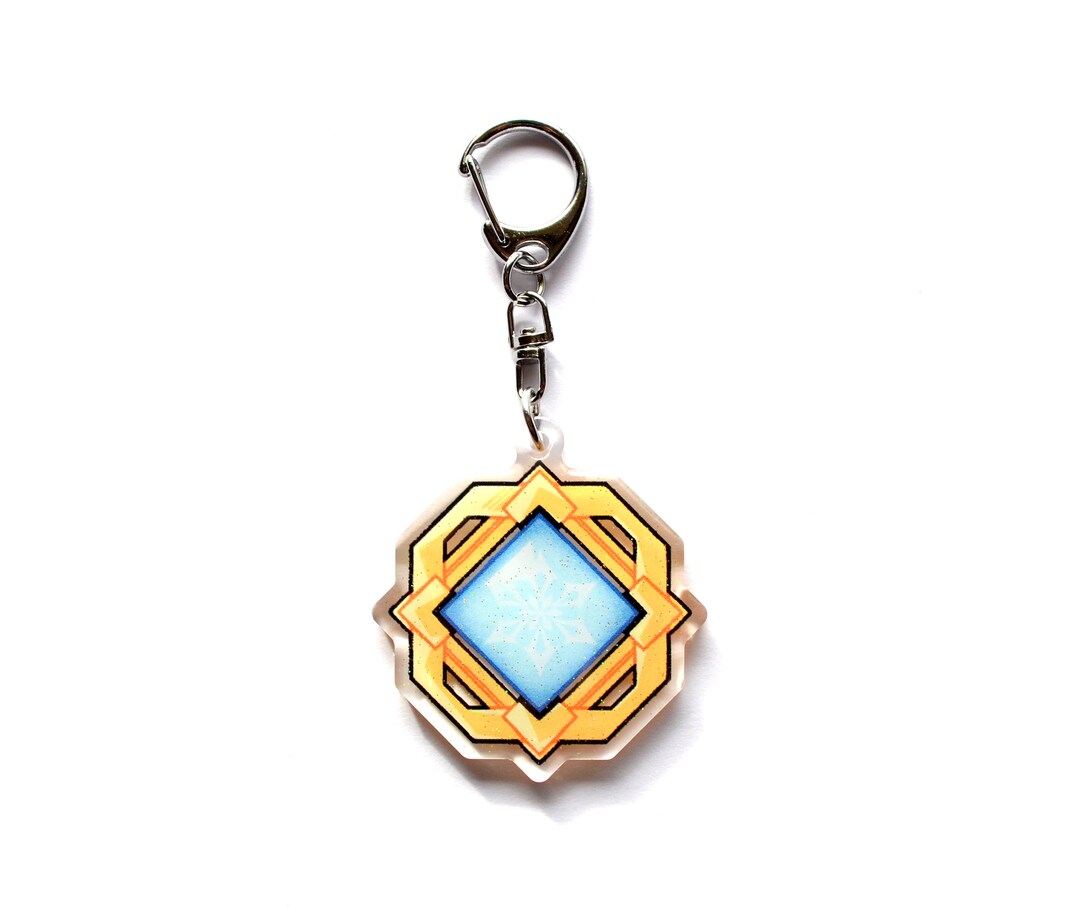 Liyue Cryo Vision Charm / Genshin Impact / Glitter Charm / Keychain ...