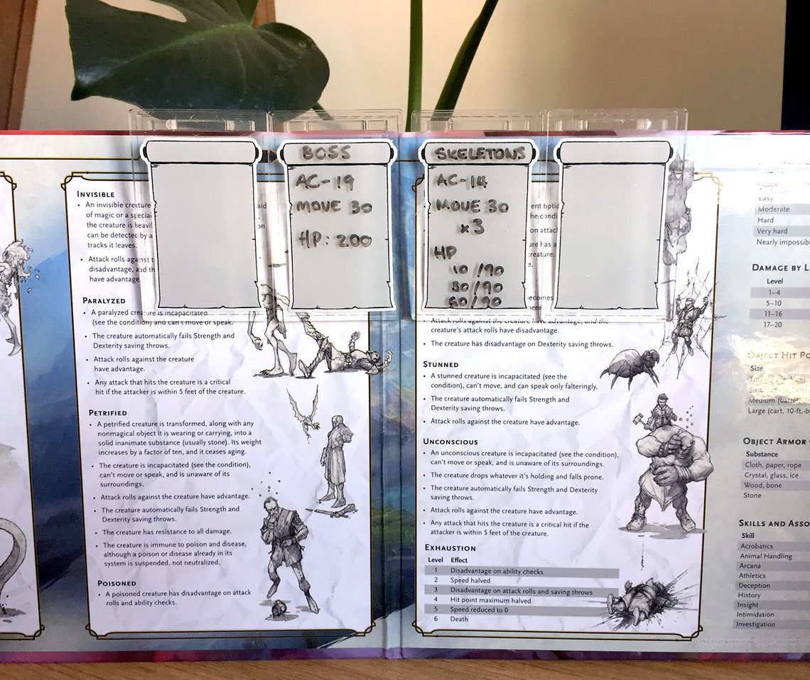 Initiative markers Generic Enemies / TTRPG / DND / Dungeons | Etsy