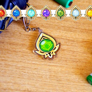 Sumeru Dendro Vision Charm / Genshin Impact / Glitter Charm / - Etsy