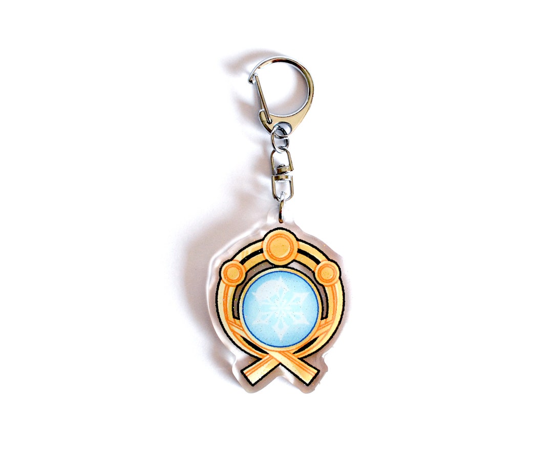 Inazuma Cryo Vision Charms / Genshin Impact / Glitter Charm / Keychain ...