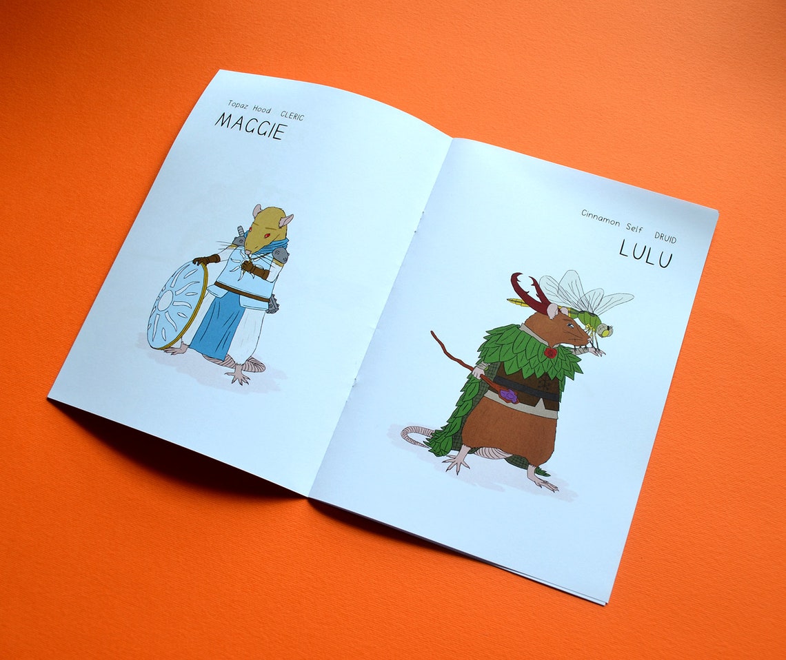 RPG: Rat Playing Game Zine / Art Zine / Pet Rats / TTRPG / | Etsy
