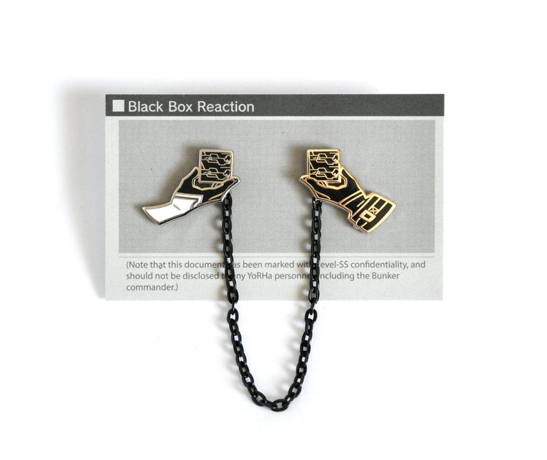 Nier Automata Pin Set 2B and 9S Black Box Reaction Linked - Etsy