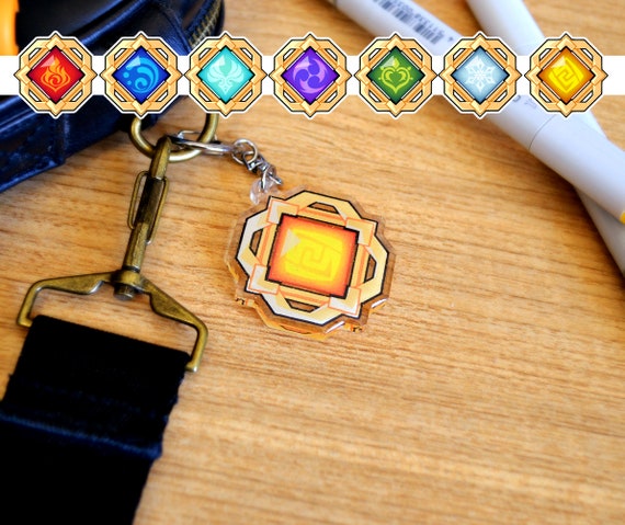 Liyue Vision Charms / Genshin Impact / Glitter Charm / | Etsy