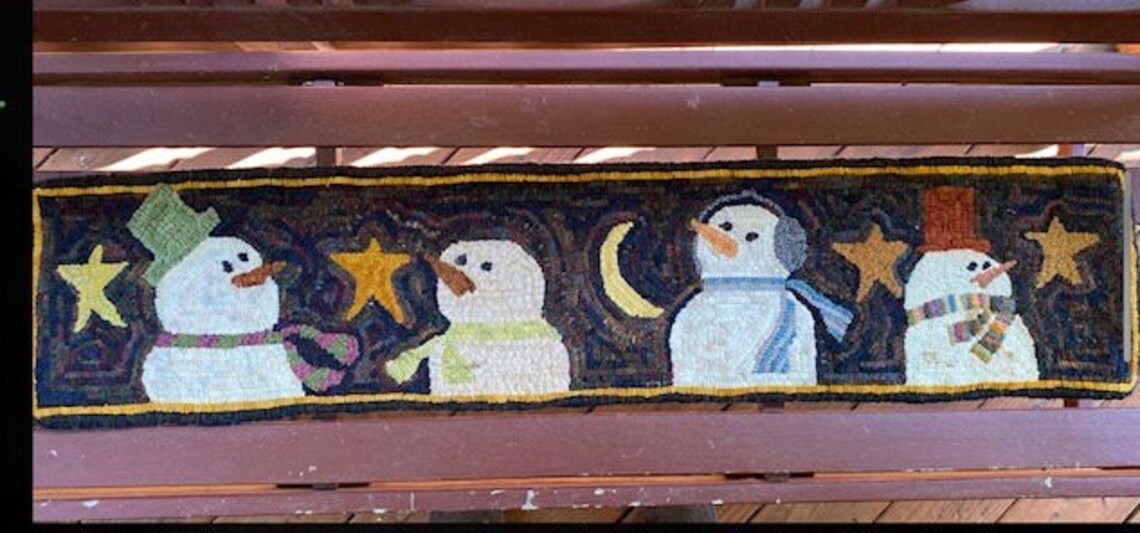 Snow Fellas Rug Hooking Pattern | Etsy